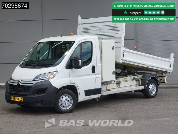 Citroën Jumper 110pk Kipper met Kist Trekhaak Euro6 Tipper Benne Kieper ...